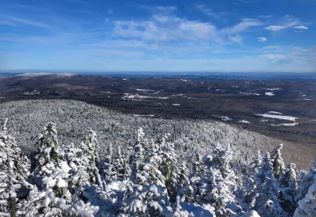 Haystack Mountain in Vermont: Winter Hiking in Wilmington