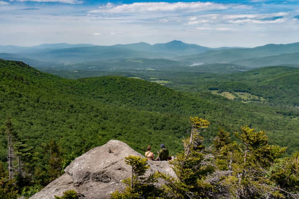 Hike the Stowe Pinnacle Trail to a Rocky Knob with Dramatic Views