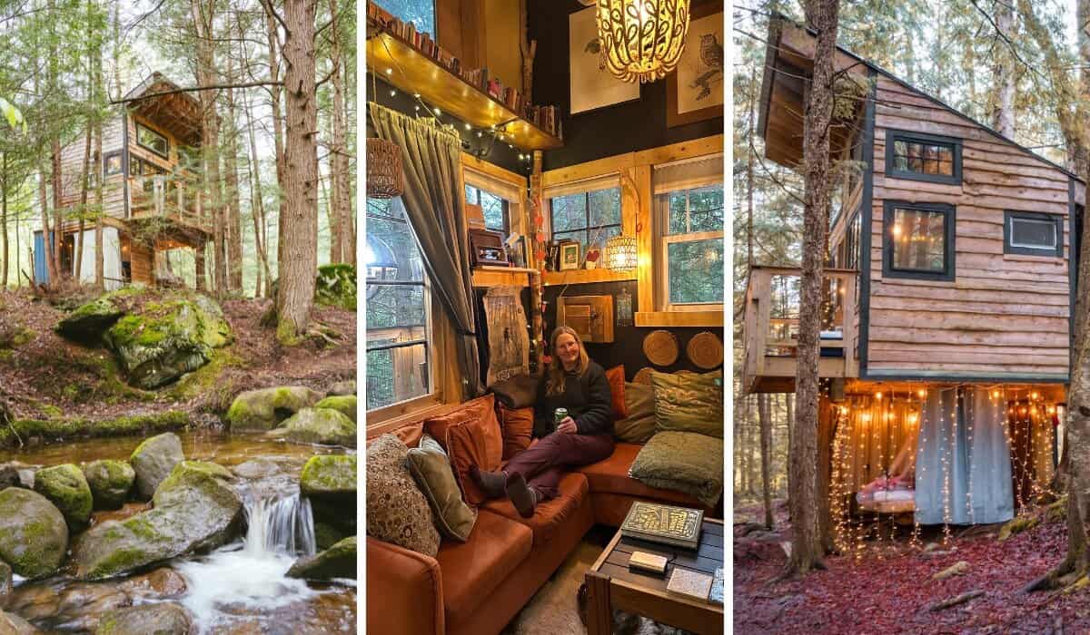 Stone City Treehouse in Vermont is an Outdoor Lover's Dream